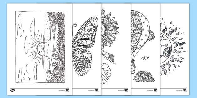 New Beginnings Mindfulness Coloring Sheets (Teacher-Made)