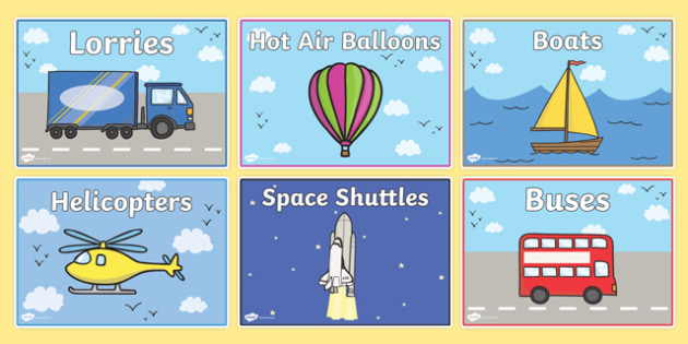 FREE! - 👉 Editable Class Group Signs (Transport)