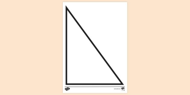 Right Angle Triangle Colouring Sheet | Colouring Sheets