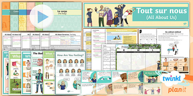 French: All About Ourselves Year 5 Unit Pack (teacher made)