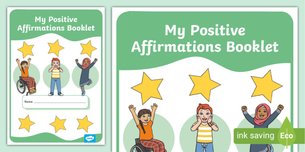 My Positive Affirmations Booklet Cover (teacher made)