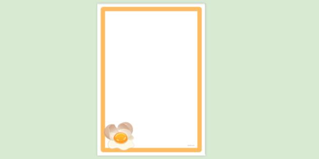 FREE! - Simple Blank Egg Page Border (teacher made)