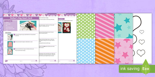 Mother’s Day Heart Card | Mother’s Day | Twinkl