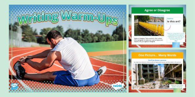 Writing Warm Ups Powerpoint (Level 4) (teacher made)