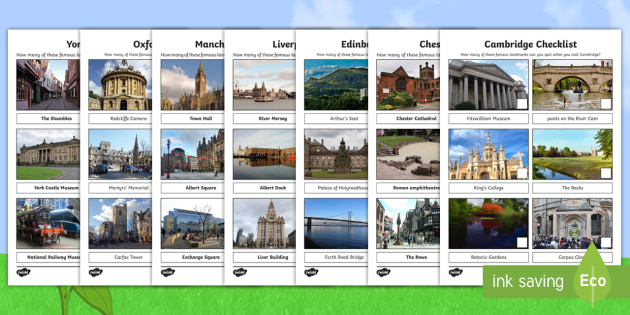 Summer Fun in the Holidays: City Checklists Activity Pack