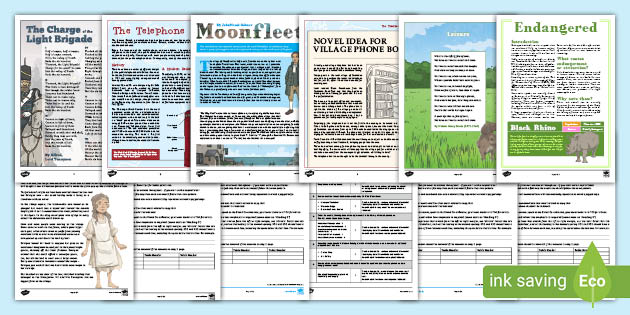 Texts For Reading Comprehension Assessments Jumbo Pack