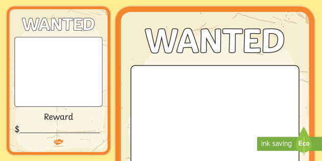 Police Wanted Poster