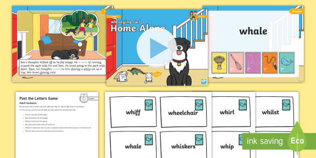 ‘wh’ saying /w/ Lesson Pack - Level 5 Week 17 Lesson 1 Activity Pack