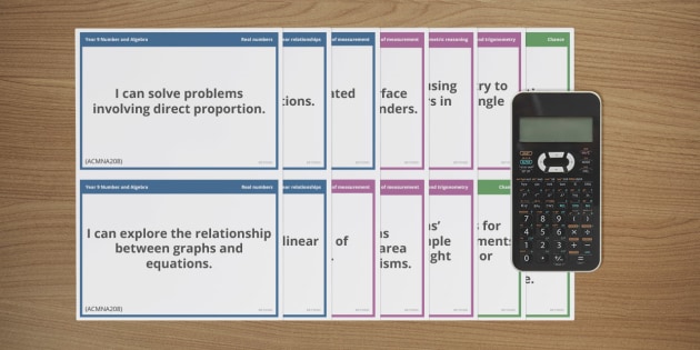 Australian Curriculum Year 9 Mathematics I Can Statements