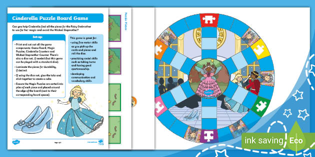 Cinderella Puzzle Board Game