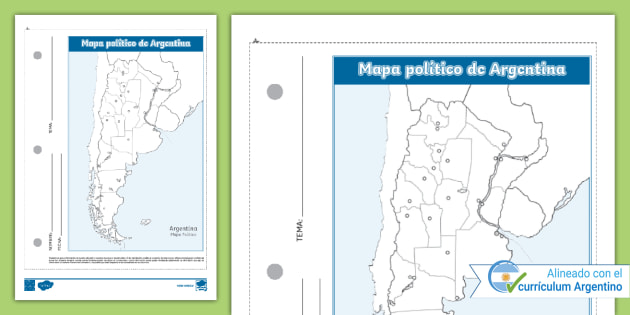 Mapa Politico Argentino Mapa N3 ARGENTINA Politico X40h (13657) CASA