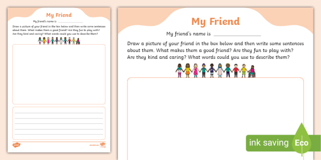 Friendship Writing Templates | twinkl.co.uk