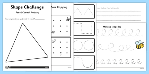 Pencil Control Activity Pack (teacher made)