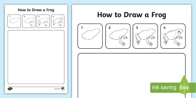 FREE! - How to Draw a Frog (teacher made)