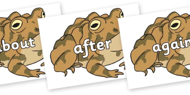 FREE! - KS1 Keywords on Toad (teacher made)