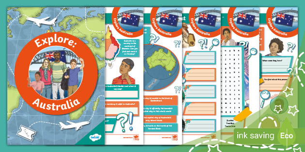 Explore: Australia Activity Booklet (Teacher-Made)