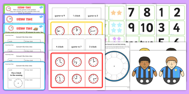 Time Games KS2 - Time Games KS2 Resource Pack (teacher made)