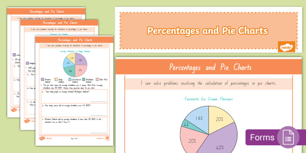 Grade 4 Maths Resources 62 Data Representation Pie Charts Printable