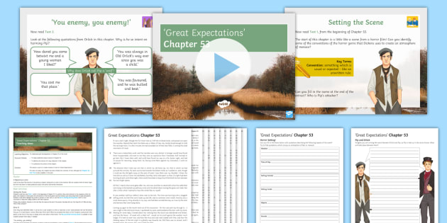 Great Expectations Chapter 53 Lesson Pack (teacher made)