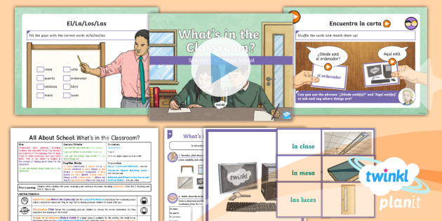 Classroom in Spanish - What's in the Classroom? Lesson Pack