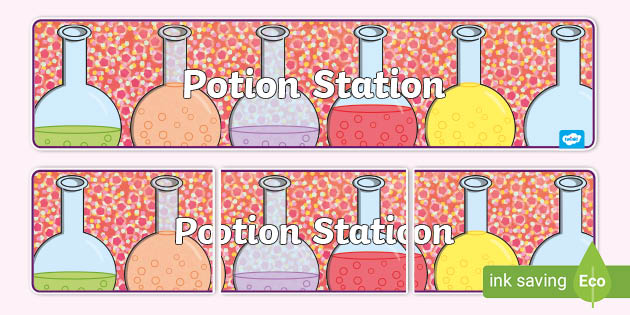 Potion Station Banner (teacher made)