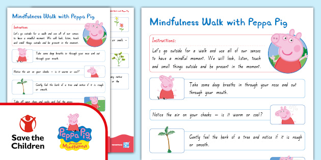 FREE! - A Month of Mindfulness with Peppa Pig: Mindfulness Walk