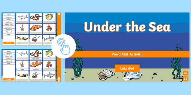 Interactive Under the Sea Word Mat Activity | Twinkl Go!
