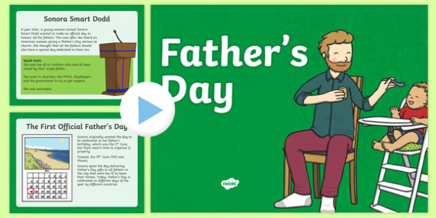 Happy Father's Day PowerPoint Presentation | EYLF | Twinkl