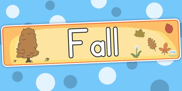Fall Display Banner - fall, season, weather, fall display, header