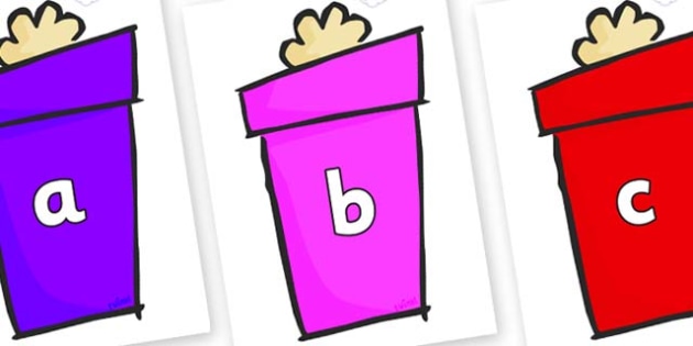 Phase 2 Phonemes on Christmas Gift (teacher made)