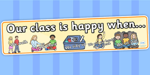 Happy Class Display Banner - happy class, display, banner