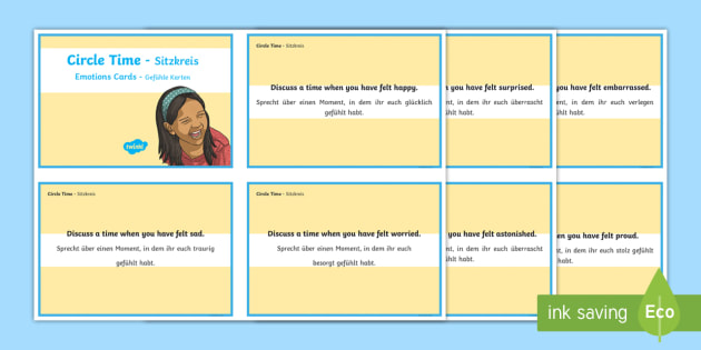 Mindful Me: Circle Time Emotion Cards English/GermanMindful Me: Circle Time