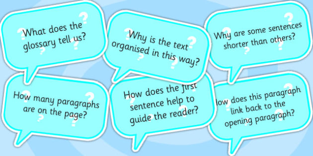 AF4 Guided Reading Question Cards (teacher made)