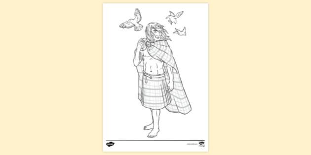 FREE! - Aengus Og Colouring | Colouring Sheets