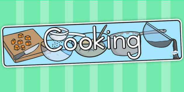 Cooking Display Banner - cookery, cook, food, header, display