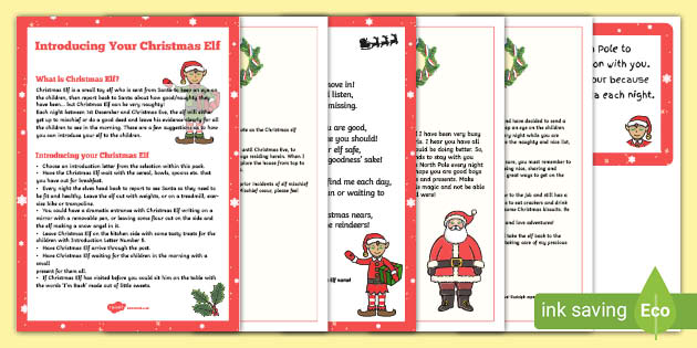 Christmas Elf Letters Pack (teacher made)