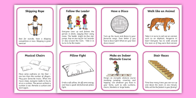 Physical Fun Cards (teacher made)