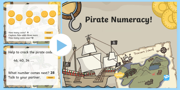 Year 2 Pirate-Themed Numeracy PowerPoint