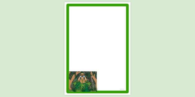 Jungle Page Border (teacher made)