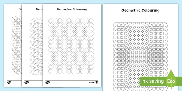 👉 Geometric Colouring (teacher made)