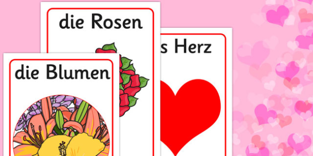 Valentine's Day Display Posters German (teacher made)
