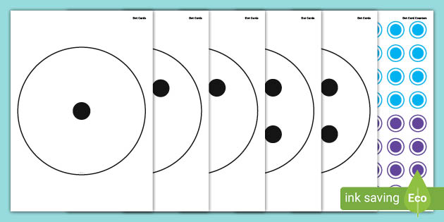 👉 Dot Cards 1-5 Counters Activity