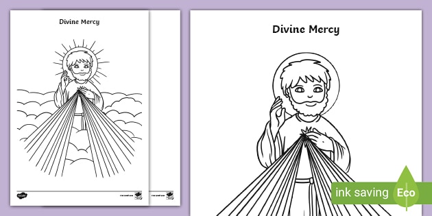Divine Mercy Colouring Sheets (Teacher Made) - CfE - Twinkl