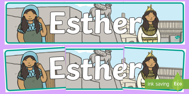 Esther Display Banner (teacher made)