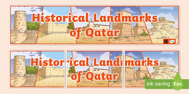 Historical Landmarks of Qatar Display Banner (teacher made)