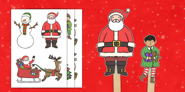 Christmas Stick Puppets