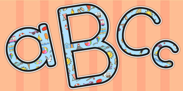 FREE! - Summer Themed Display Lettering (teacher made)