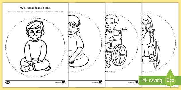 My Personal Space Bubble Trace and Color Activity
