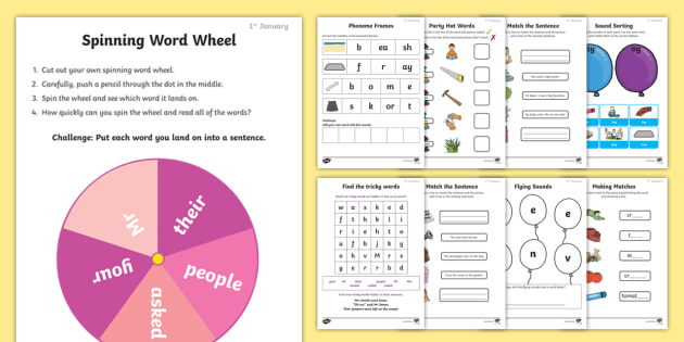 Phase 5 January Phonics Activities (teacher made)