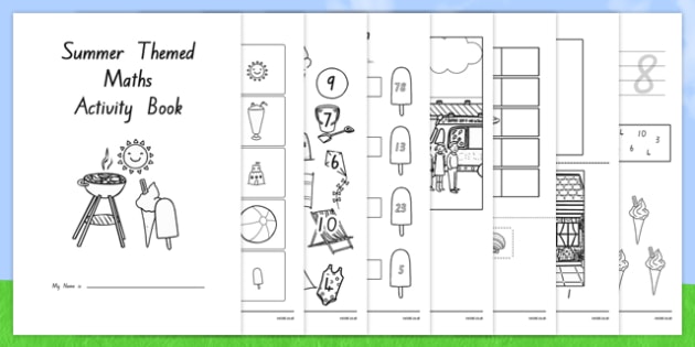 Summer Activity Book Printable - Junior Maths (teacher made)